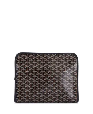 Goyard Jouvence Gm Signature Chevron Coated Canvas Toiletry Pouch - Black