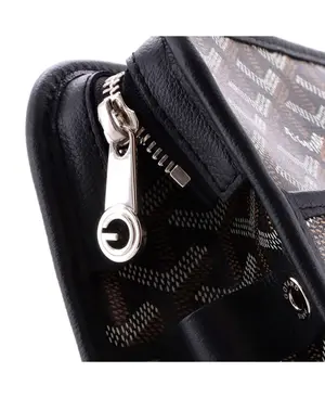 Goyard Jouvence Gm Signature Chevron Coated Canvas Toiletry Pouch - Black