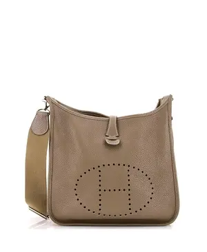 Hermès Pm Evelyne Bag Gen Iii Clemence - Gray