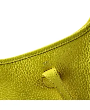 Hermès Tpm Evelyne Bag Gen Iii Clemence - Yellow