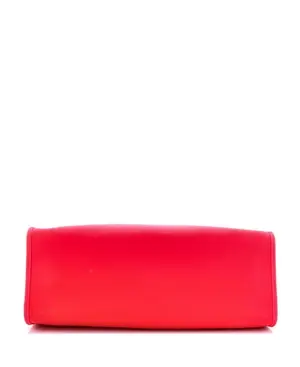 Hermès 39 Herbag Zip Leather And Toile - Pink