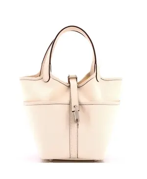Hermès Pm Cargo Picotin Lock Bag Canvas And Swift