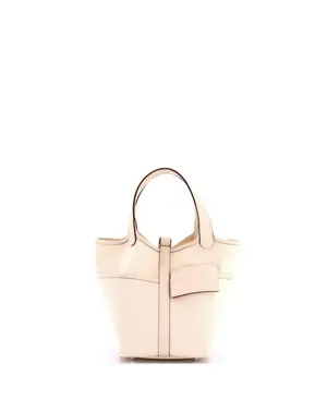 Hermès Pm Cargo Picotin Lock Bag Canvas And Swift