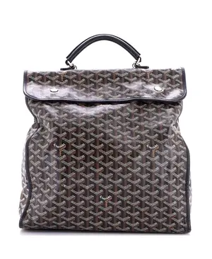 Goyard Saint Leger Briefcase Backpack Coated Canvas