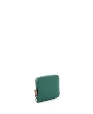 Hermès Compact Azap Zip Around Wallet Silk'in Epsom