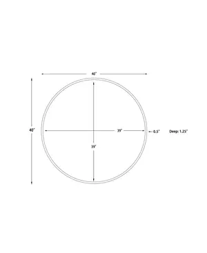 Livabliss Carmen Accent Mirror, 40h