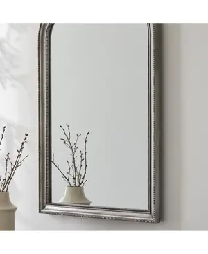Livabliss Nalanda Mantel Mirror, 42h - Silver