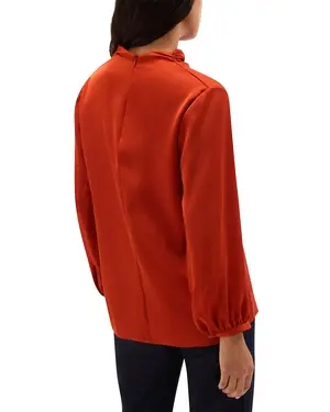HOBBS LONDON Lulworth High Cowl Neck Satin Blouse