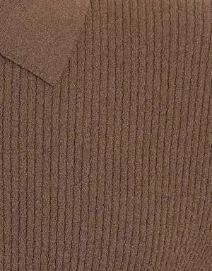 Dolce & Gabbana Ribbed Wool Polo Shirt