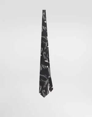Dolce & Gabbana Abstract Print Twill Neck Tie - Multicolor