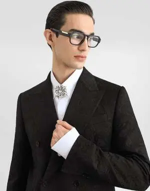 Dolce & Gabbana Sicilia Light Double-breasted Brocade Jacket