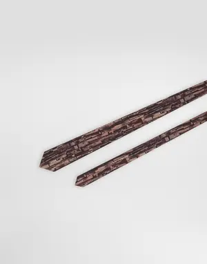 Dolce & Gabbana Printed Twill Neck Tie