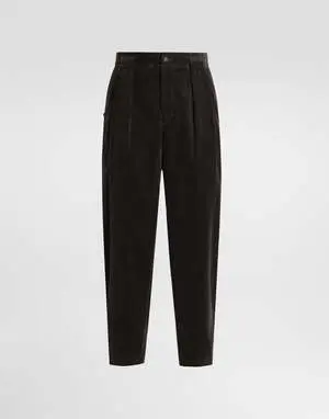 Dolce & Gabbana Velvet Pleated Trousers