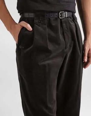 Dolce & Gabbana Velvet Pleated Trousers