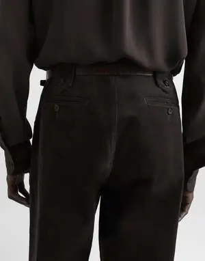 Dolce & Gabbana Velvet Pleated Trousers