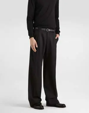 Dolce & Gabbana Pinstripe Wool Trousers