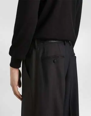 Dolce & Gabbana Pinstripe Wool Trousers