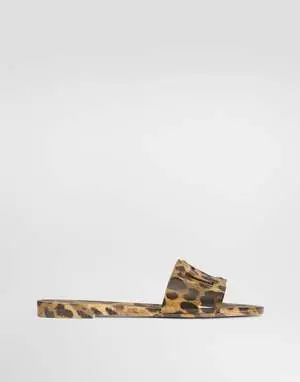 Dolce & Gabbana Leo- Rubber Beachwear Slides - Print