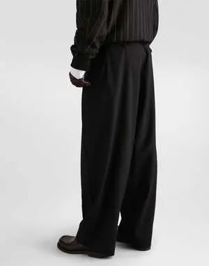 Dolce & Gabbana Virgin Wool Gabardine Trousers