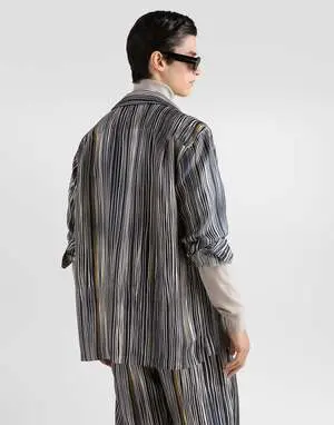 Dolce & Gabbana Stripe-print Hawaii Silk Twill Shirt