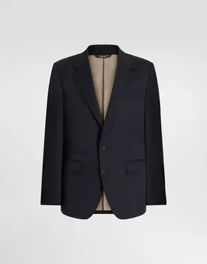 Dolce & Gabbana Taormina Single-breasted Jacket In Technical Wool