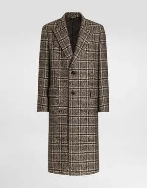 Dolce & Gabbana Single-breasted Checked Coat