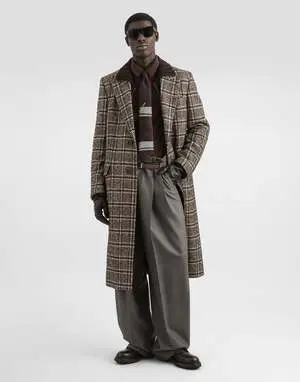 Dolce & Gabbana Single-breasted Checked Coat