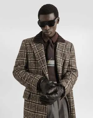Dolce & Gabbana Single-breasted Checked Coat