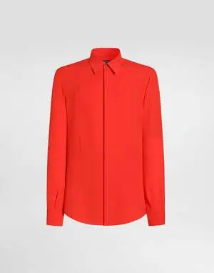Dolce & Gabbana Crêpe De Chine Silk Martini Shirt
