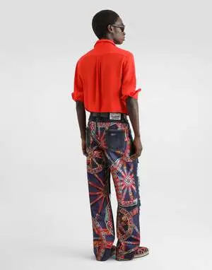 Dolce & Gabbana Crêpe De Chine Silk Martini Shirt