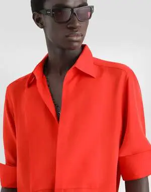 Dolce & Gabbana Crêpe De Chine Silk Martini Shirt