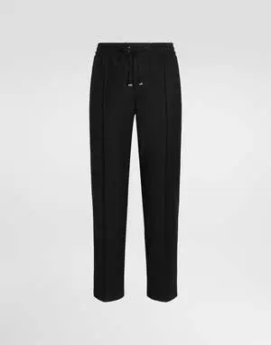 Dolce & Gabbana Flannel Jogging Trousers - Black