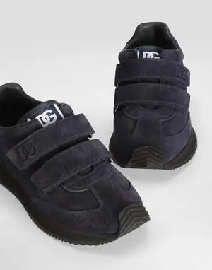 Dolce & Gabbana Dg Cushion Sneakers In Split Leather