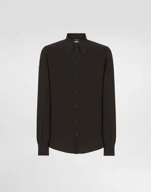 Dolce & Gabbana Crêpe De Chine Gold Shirt - Multicolor