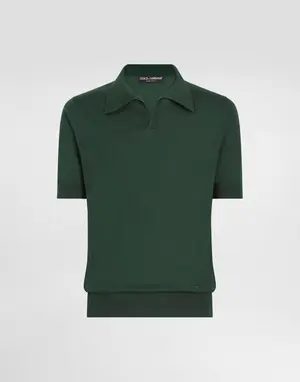 Dolce & Gabbana Knit Polo Shirt - Green
