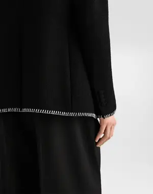 Dolce & Gabbana Tweed Single-breasted Jacket With Embroidery