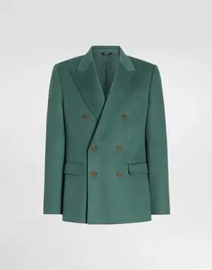 Dolce & Gabbana Sicilia Light Double-breasted Cashmere Jacket - Green