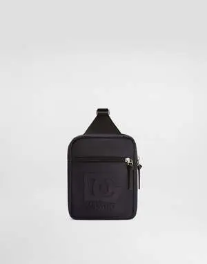 Dolce & Gabbana Nylon Waist Bag With Logo - Blue