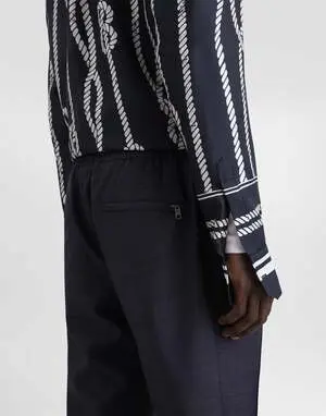 Dolce & Gabbana Virgin Wool Jogging Trousers