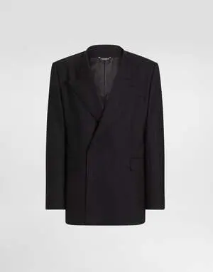 Dolce & Gabbana Sicilia Double-breasted Pinstripe Wool Jacket - Multicolor