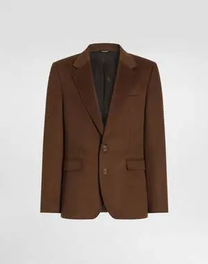 Dolce & Gabbana Sicilia Light Single-breasted Cashmere Jacket - Brown