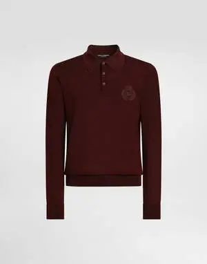 Dolce & Gabbana Knit Polo Shirt With Embroidery