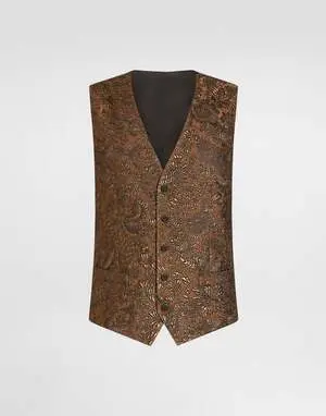 Dolce & Gabbana Single-breasted Brocade Vest