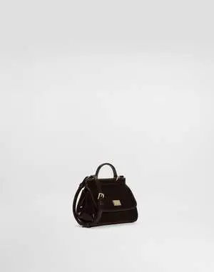 Dolce & Gabbana Sicily Shoulder And Crossbody Bag In Patent Leather - Brown