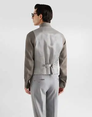Dolce & Gabbana Micro-rib Tuxedo Vest