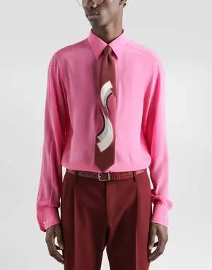 Dolce & Gabbana Vintage Print Twill Neck Tie