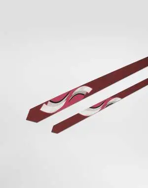 Dolce & Gabbana Vintage Print Twill Neck Tie