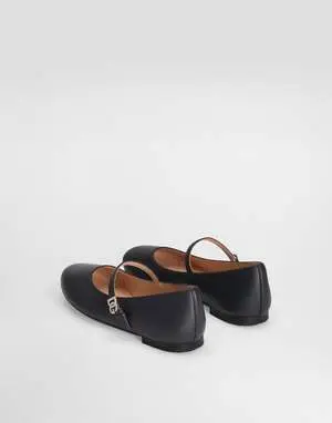 Dolce & Gabbana Nappa Leather Ballet Flats