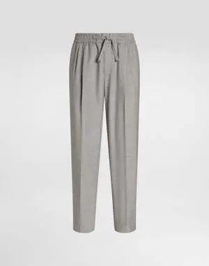 Dolce & Gabbana Wool Jogging Trousers - Grey
