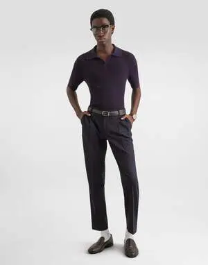 Dolce & Gabbana Rib Knit Polo Shirt